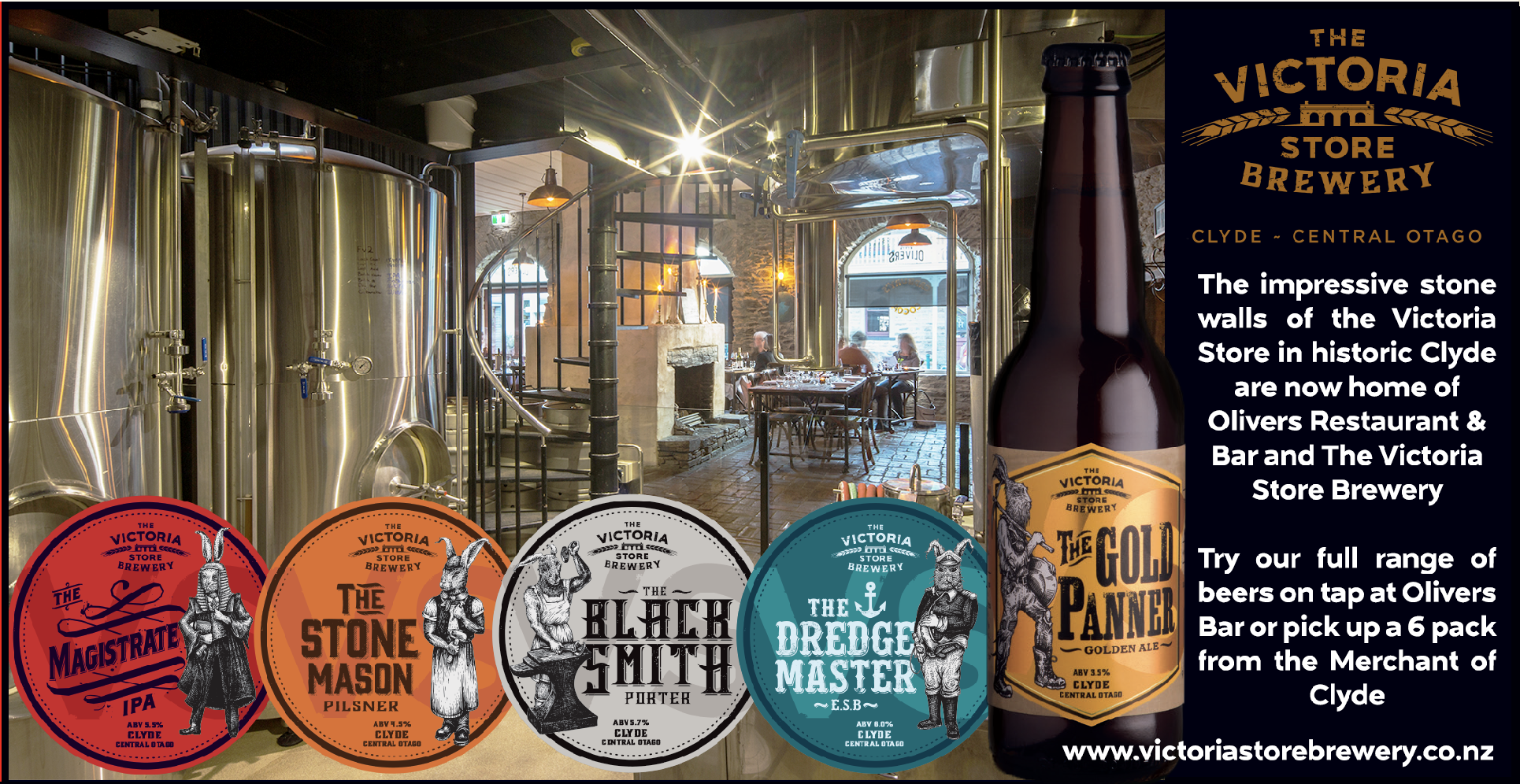 Victoria Store Brewery | Clyde Brewery | Olivers, Central Otago